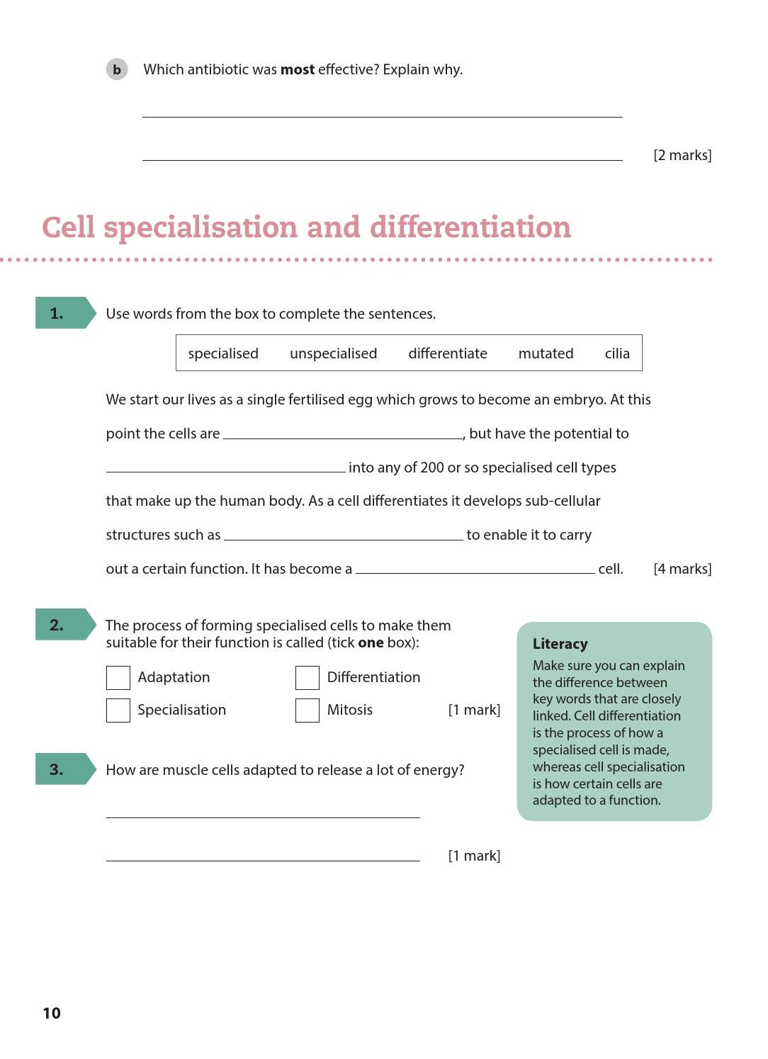 AQA GCSE Biology Grade 5 Booster Workbook by Collins - Issuu