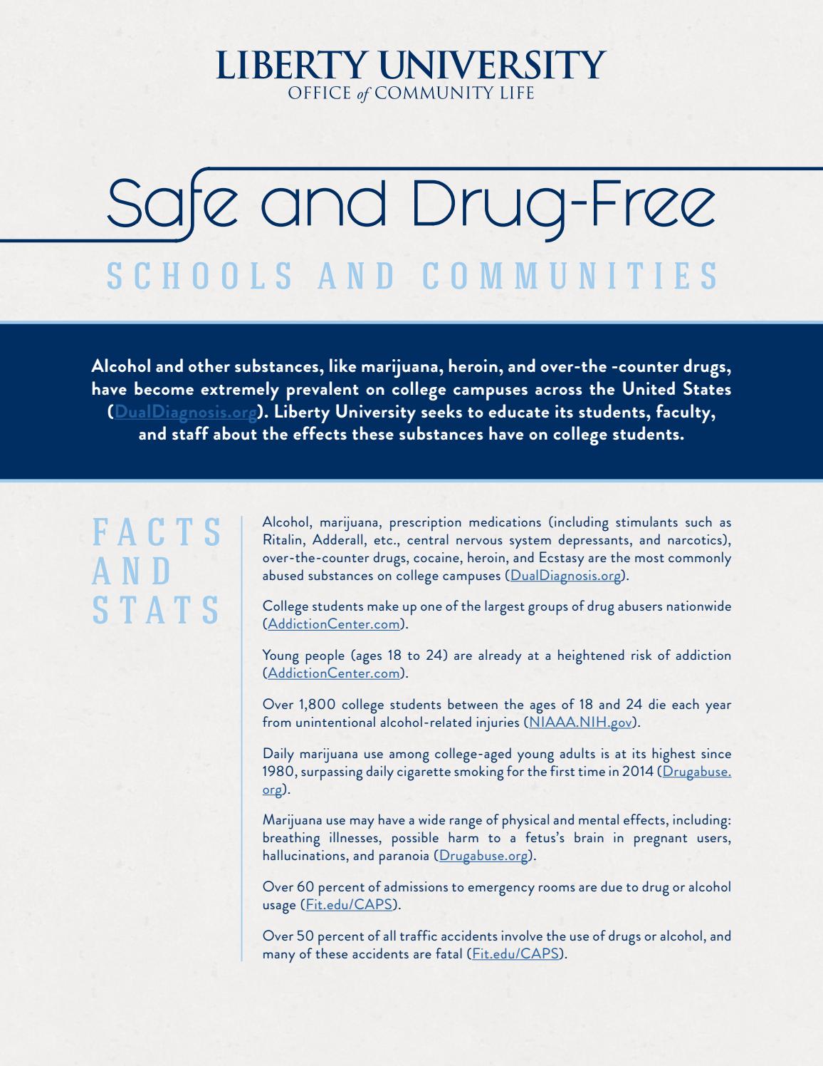 Safe and Drug-Free Compliance Digital Flyer by Liberty University - Issuu