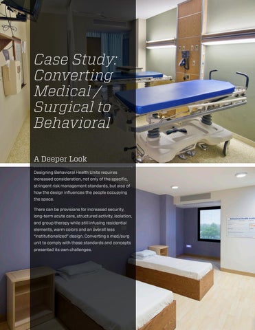 Case Study: Converting Medical Surgical to Behavioral by Array ...