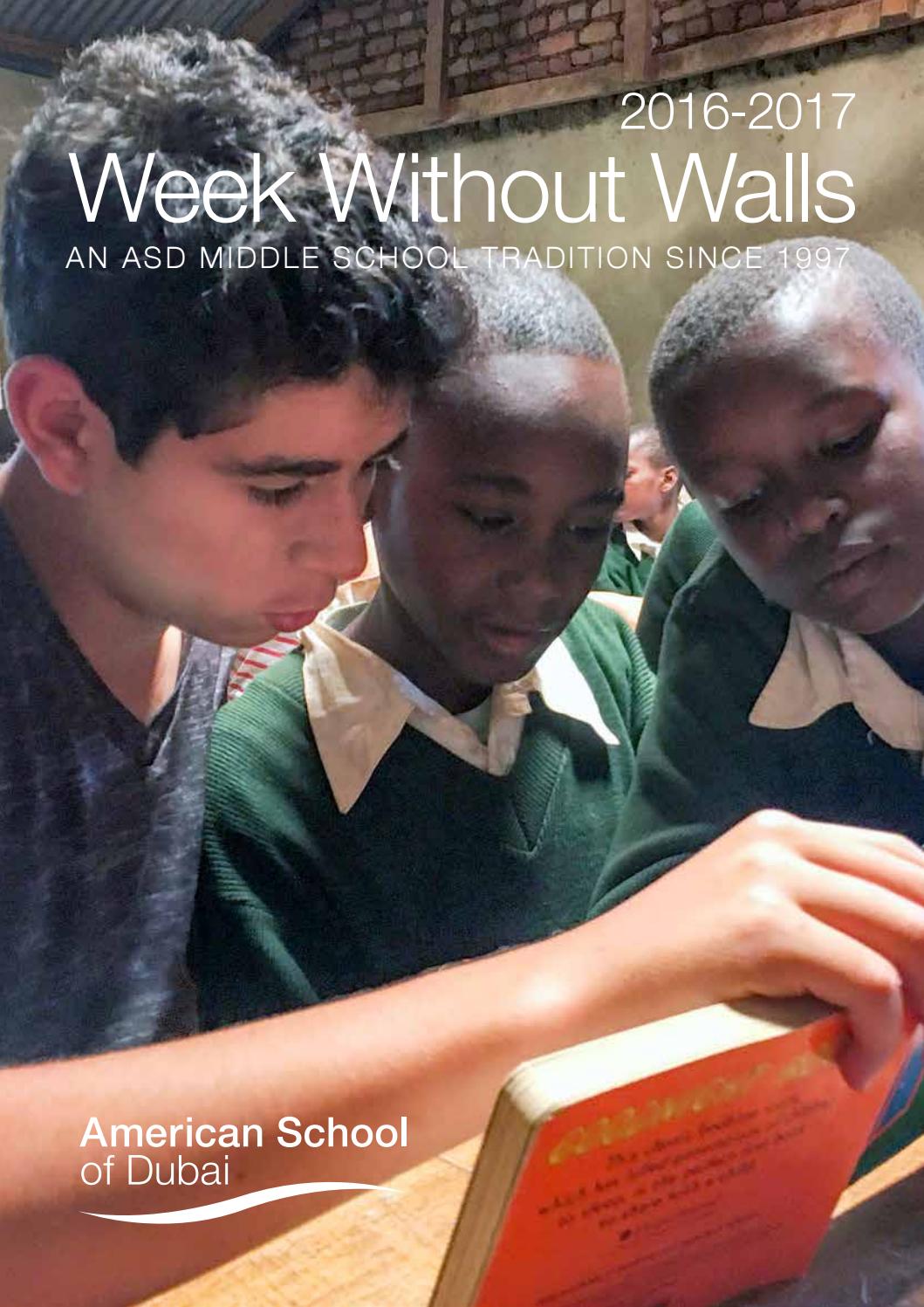 ASD Week Without Walls Program Guide 2016-2017 by American School of ...