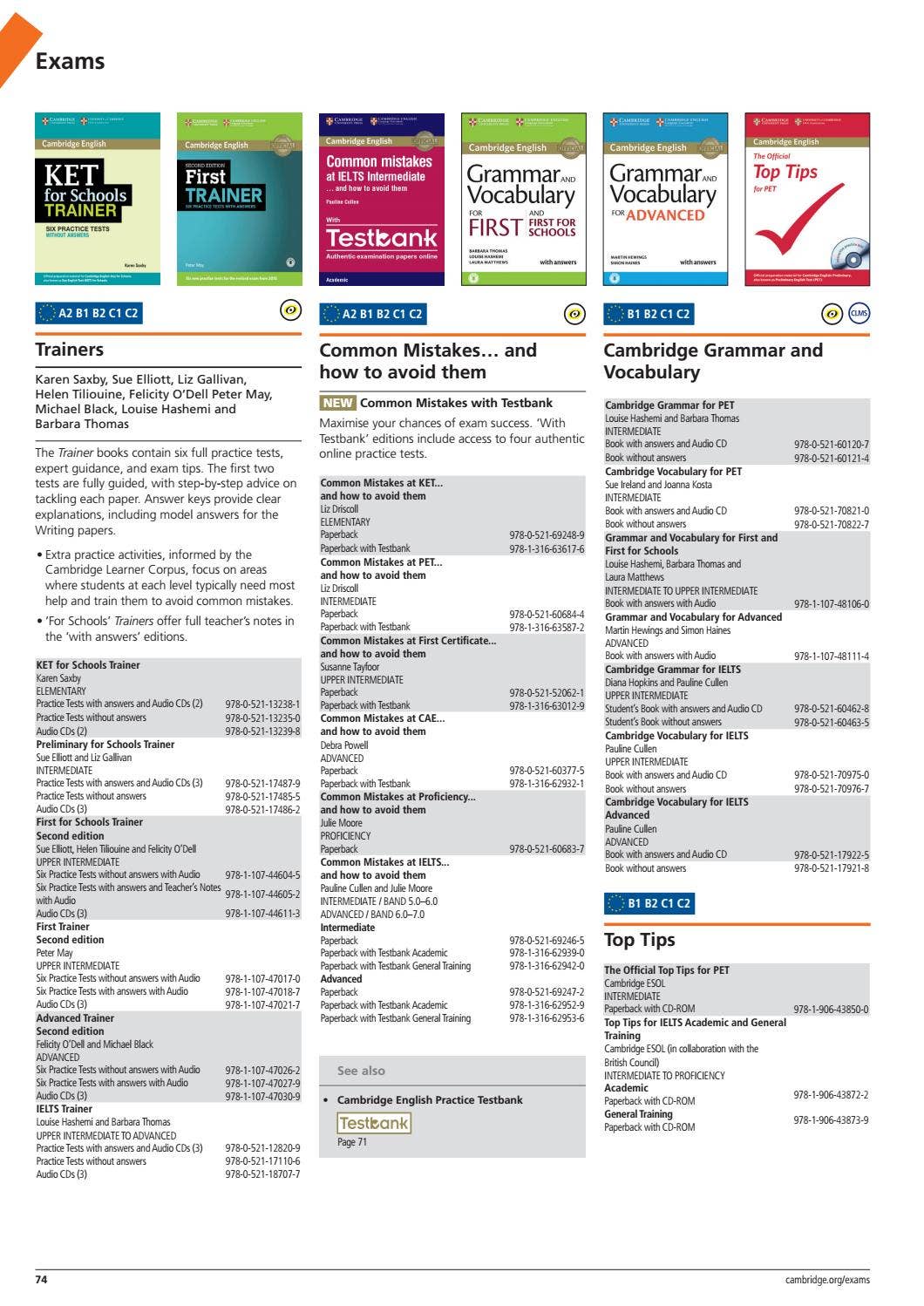 2017 ELT Cambridge University Press International Catalogue by ...