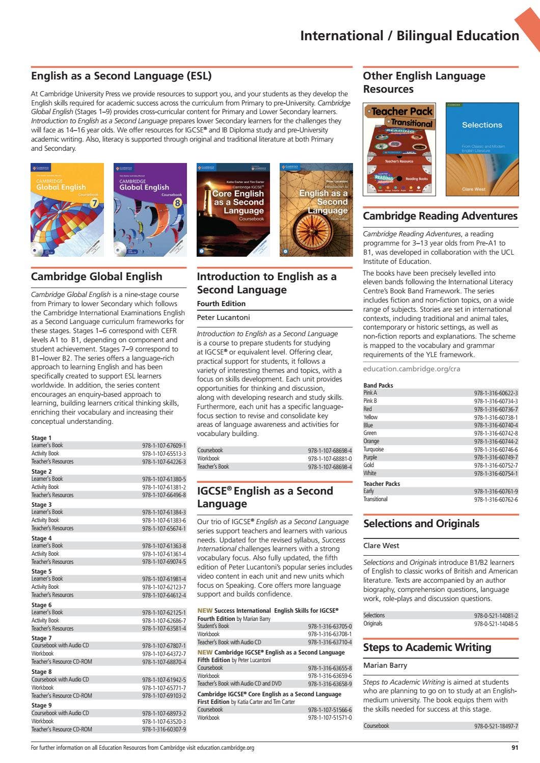 2017 ELT Cambridge University Press International Catalogue by ...