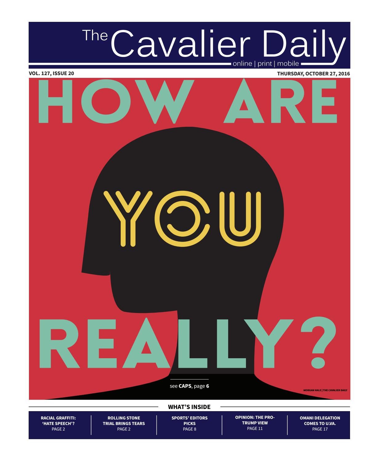 Thursday, October 27, 2016 by The Cavalier Daily - Issuu