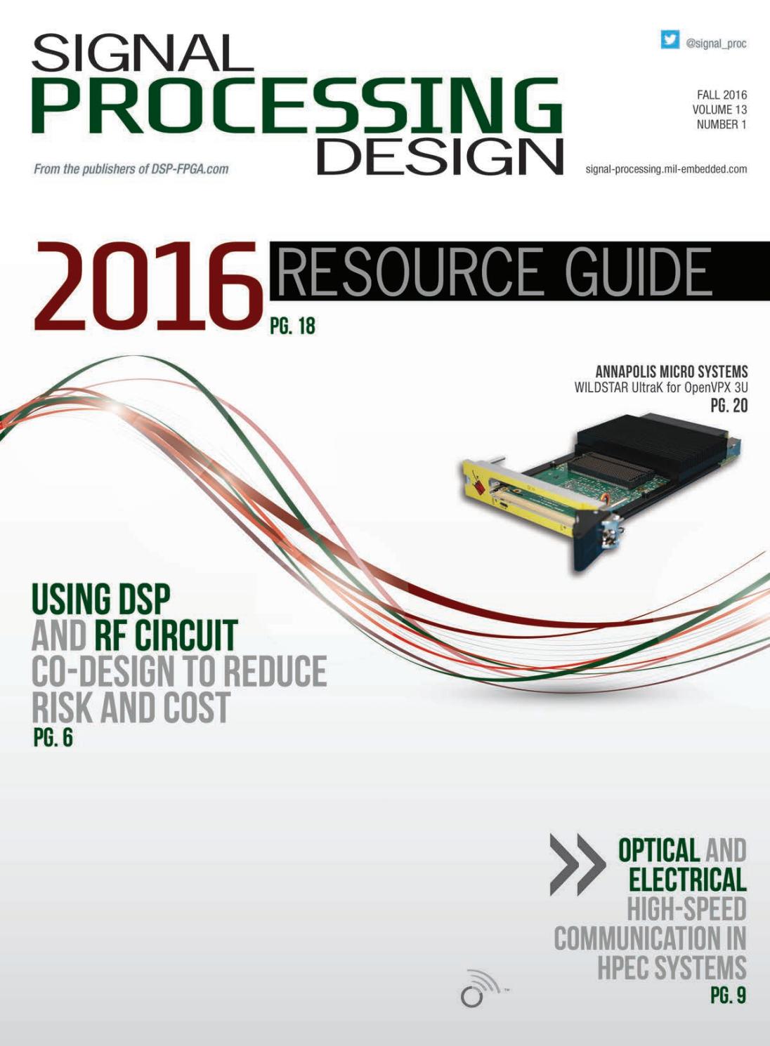 Signal Processing Design with Resource Guide 2016 by OpenSystems Media ...