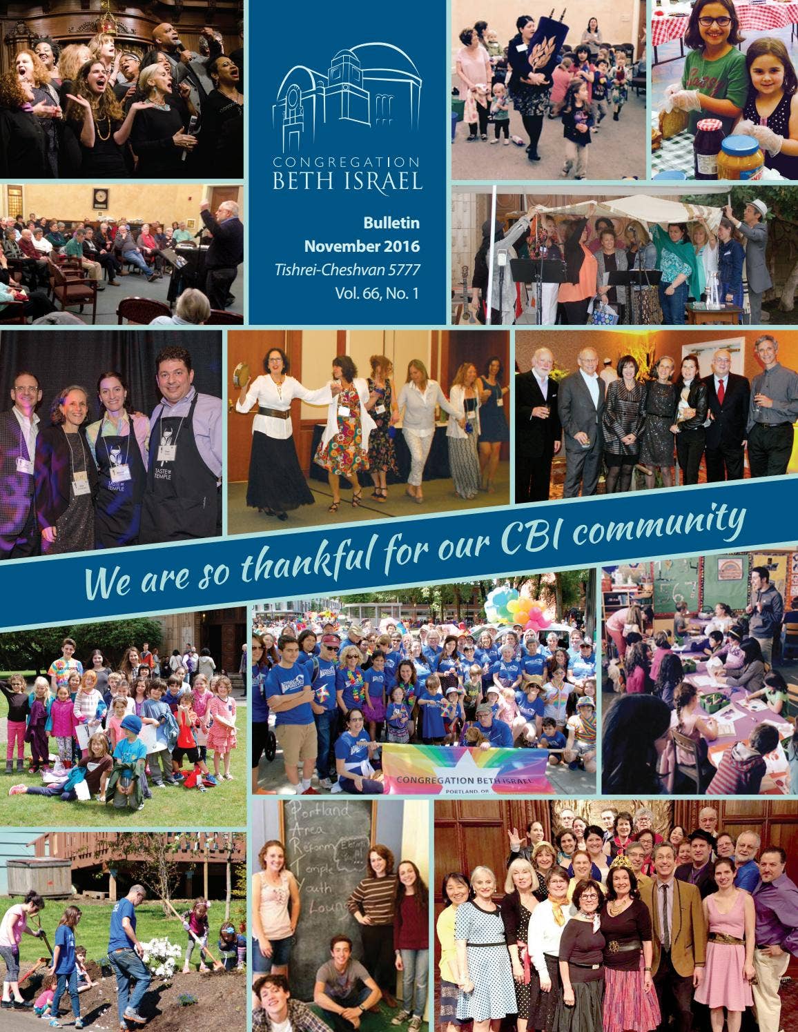 November 2016 Bulletin - Congregation Beth Israel, Portland Oregon by ...