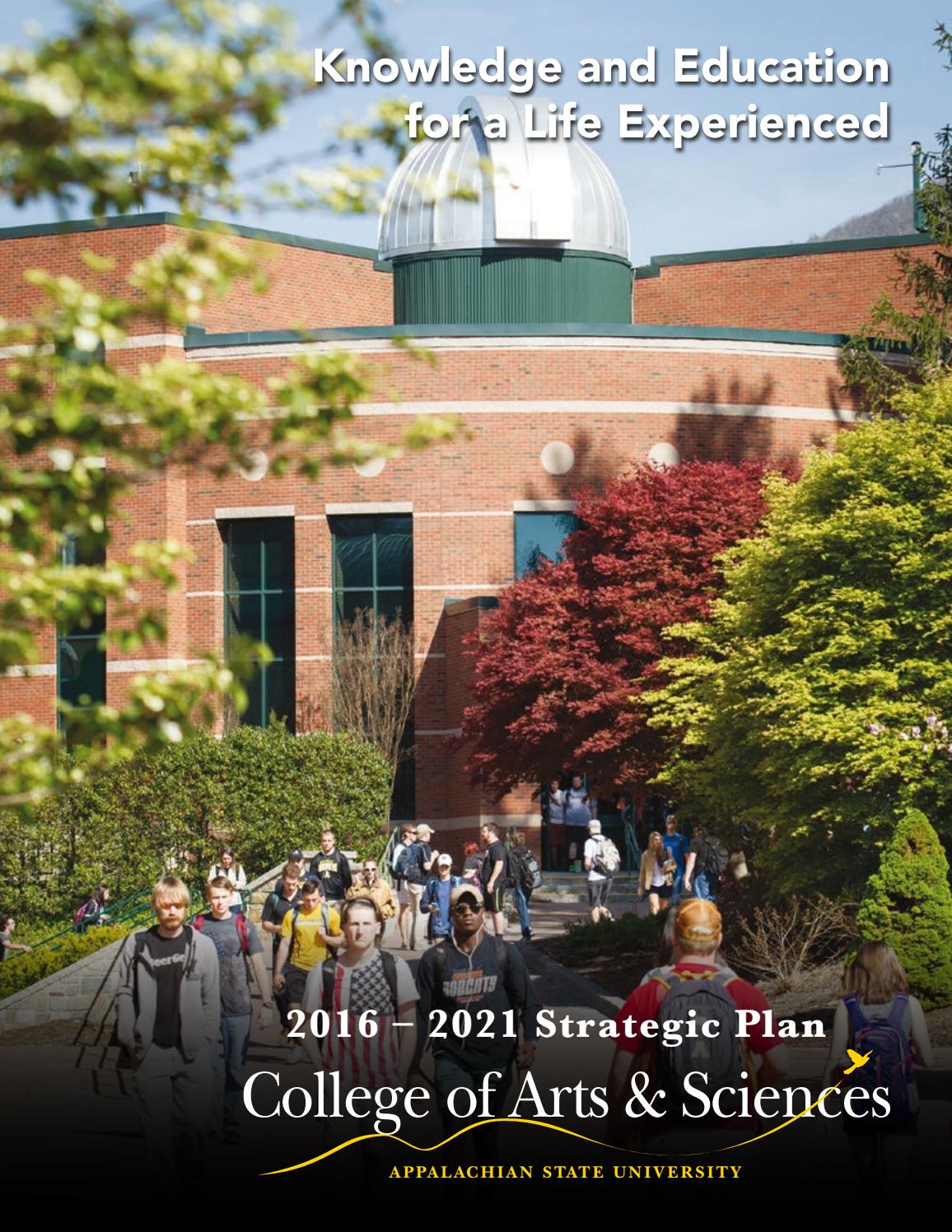 Appalachian State College of Arts & Sciences Strategic Plan by ...