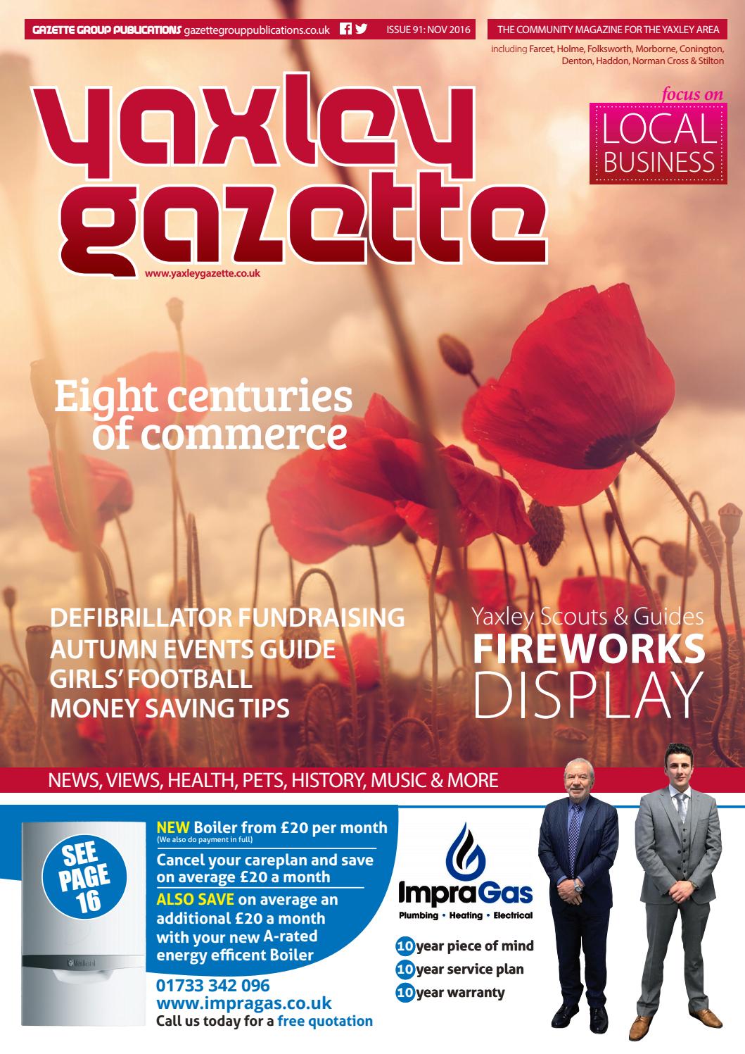 Yaxley Gazette November 2016 by Dimension6000 - Issuu