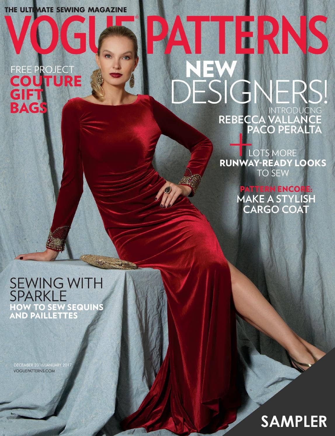 Vogue Patterns Magazine December 2016/January 2017 Sampler by Design ...
