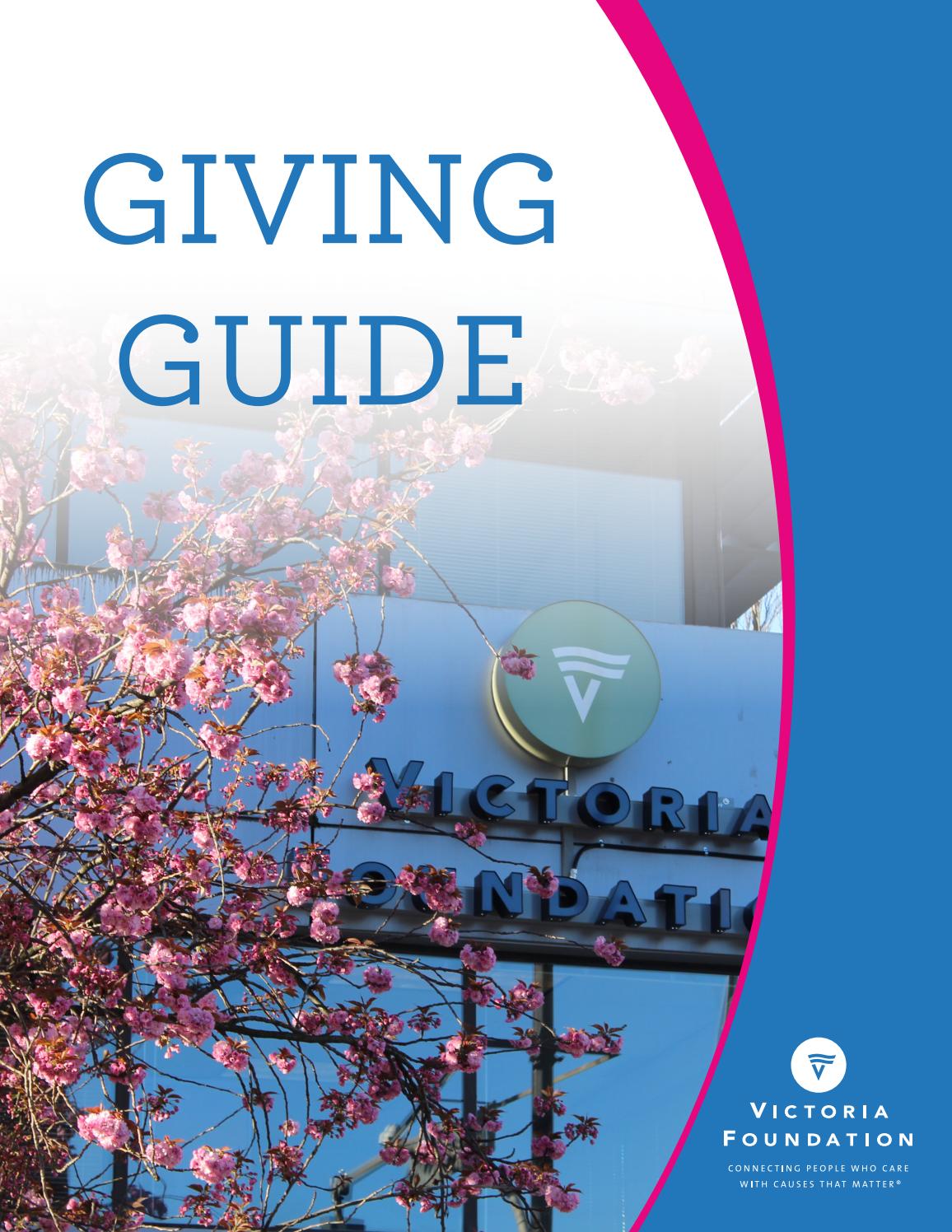Victoria Foundation Giving Guide by Victoria Foundation - Issuu