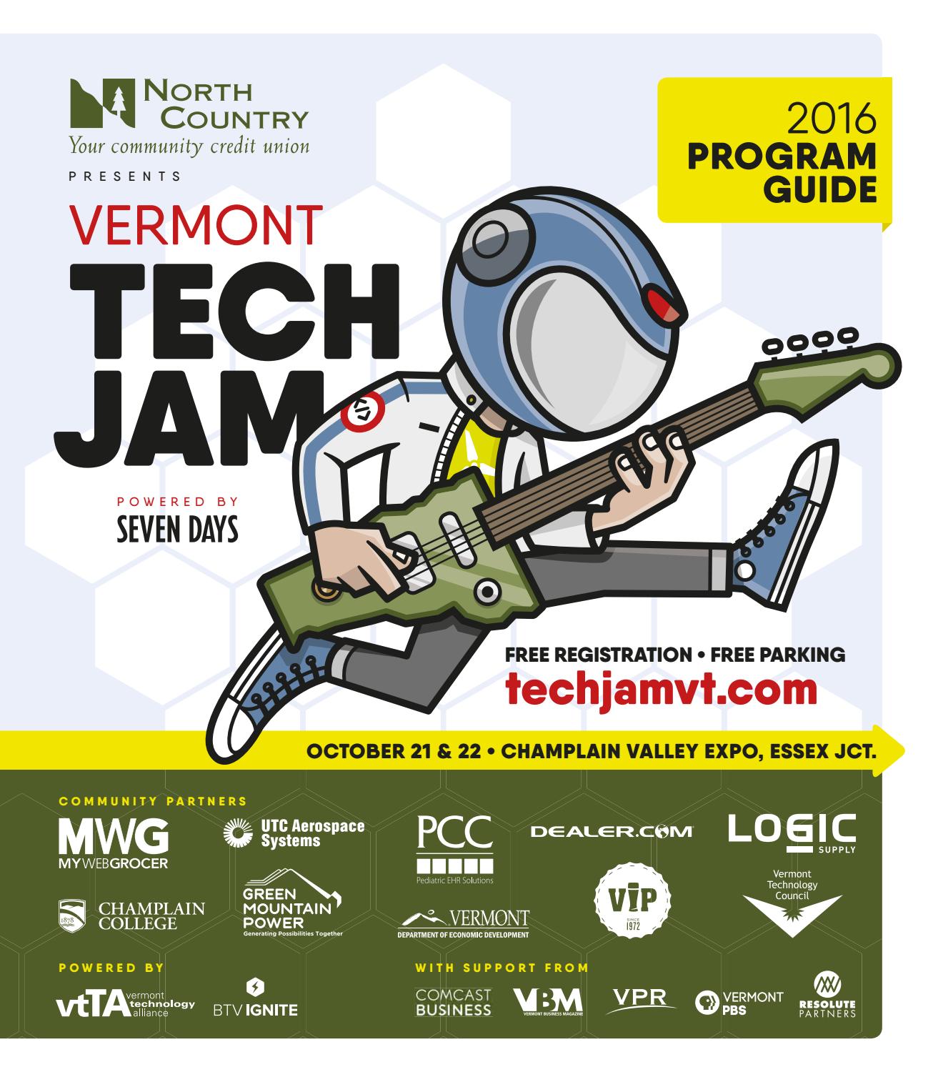 2016 Vermont Tech Jam Program Guide by Seven Days - Issuu