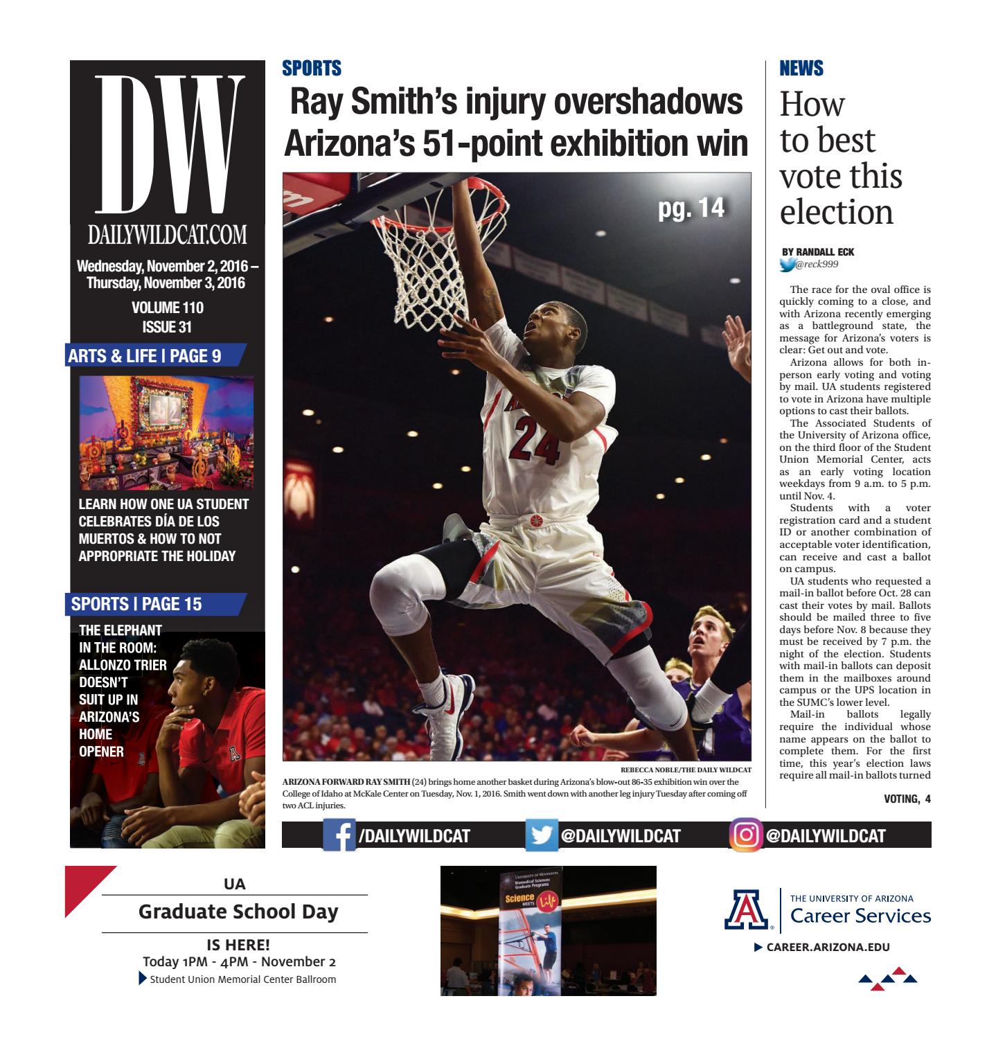 11.02.16 by Arizona Daily Wildcat - Issuu