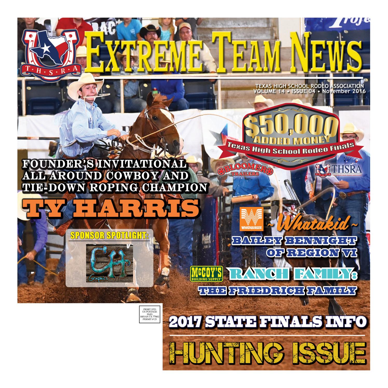 November 2016 Extreme Team News, Official News of Texas High School and ...