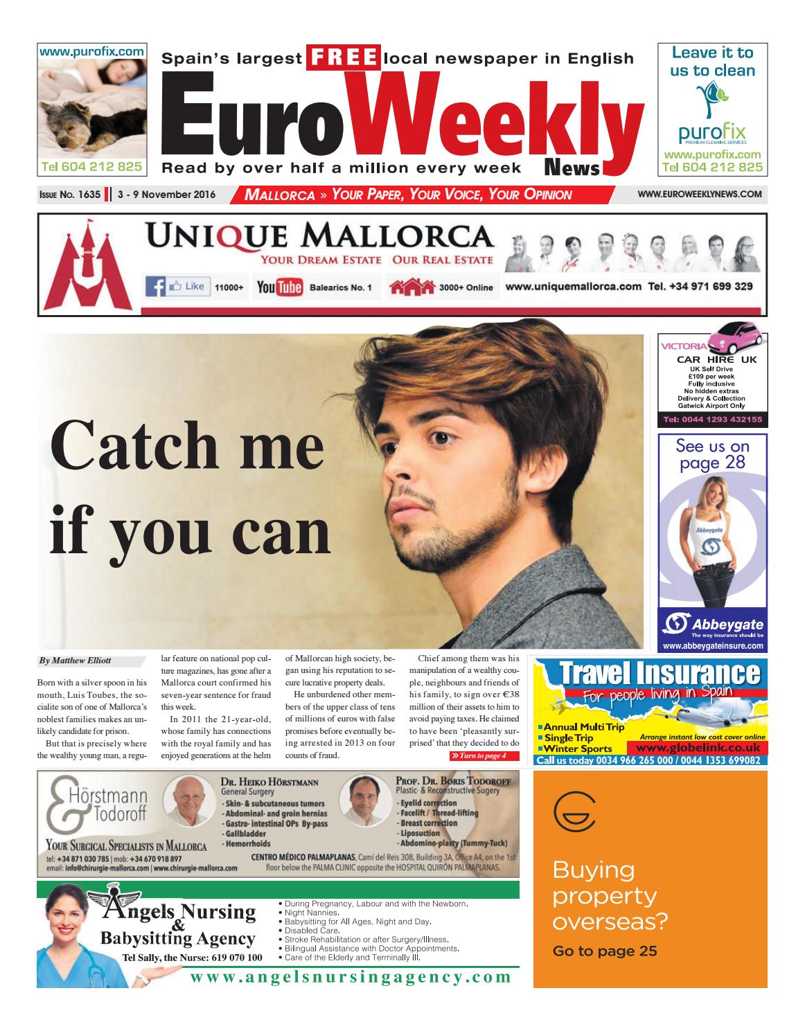 Euro Weekly News - Mallorca 3 - 9 November 2016 Issue 1635 by Euro ...