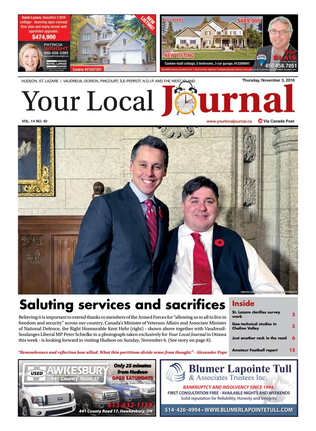 Your Local Journal - November 3rd, 2016 by Your Local Journal - Issuu