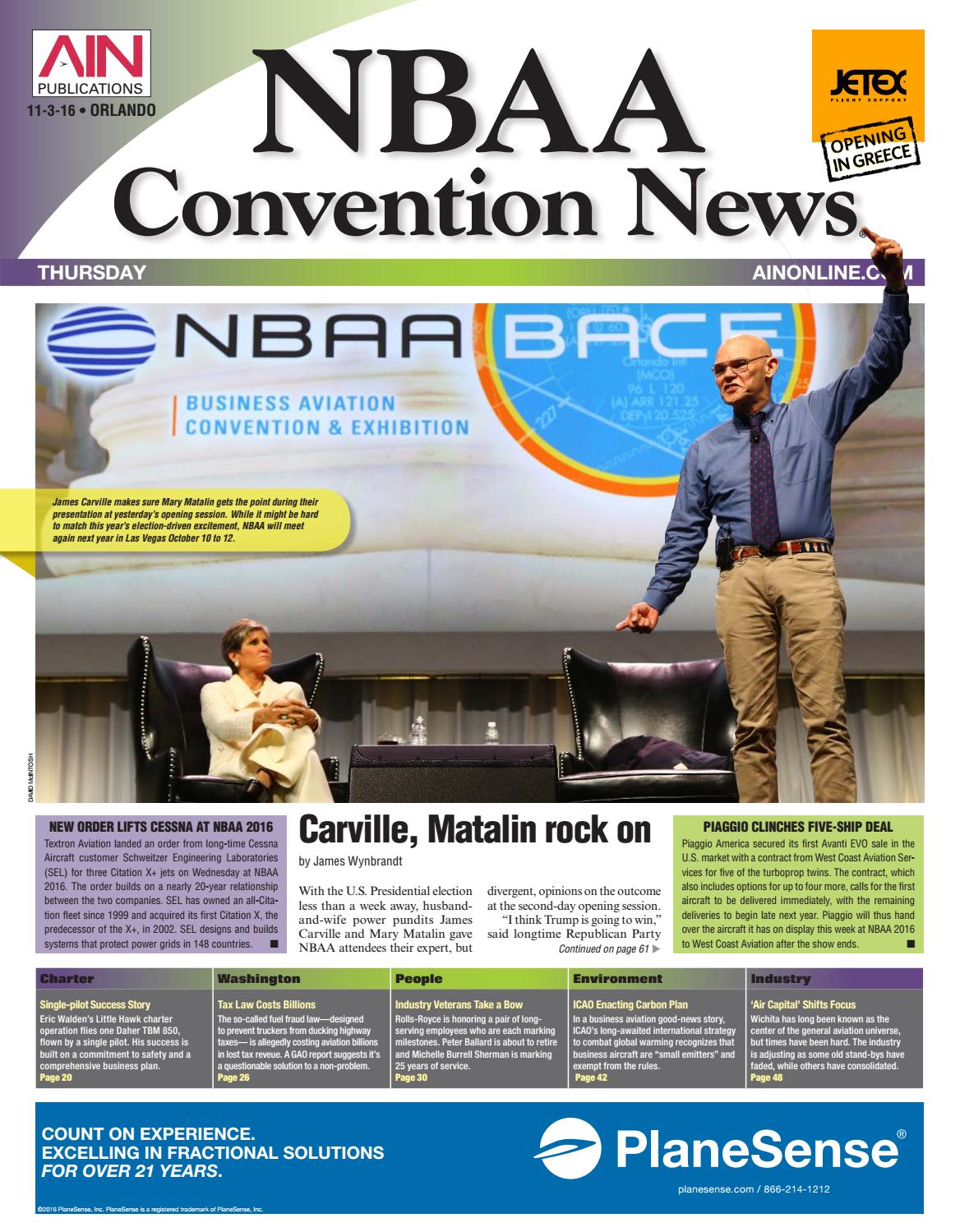 NBAA Convention News 11-03-16 by Aviation International News - Issuu