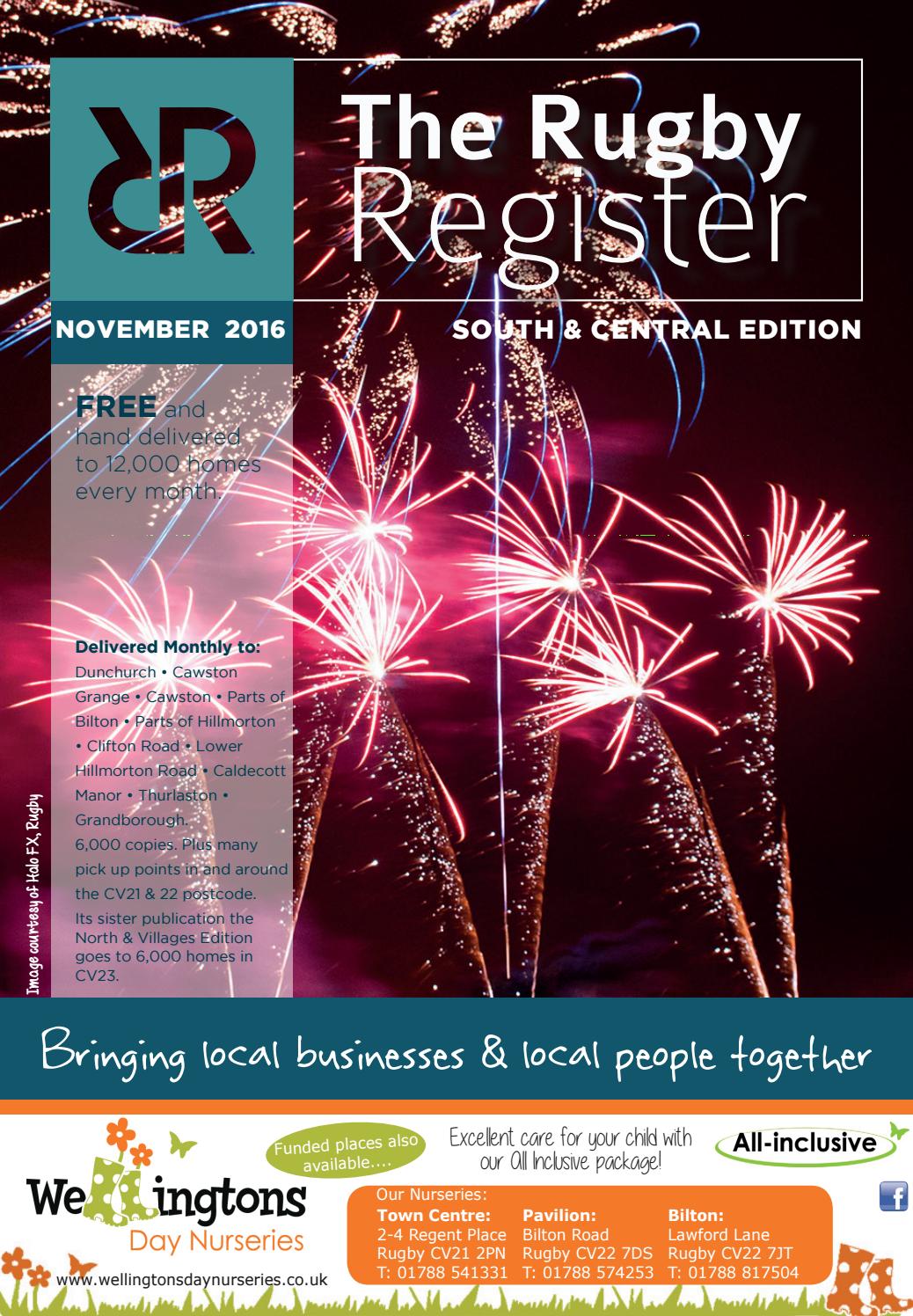 Rugby Register South & Central Edition - Nov 2016 by RUGBY REGISTER - Issuu