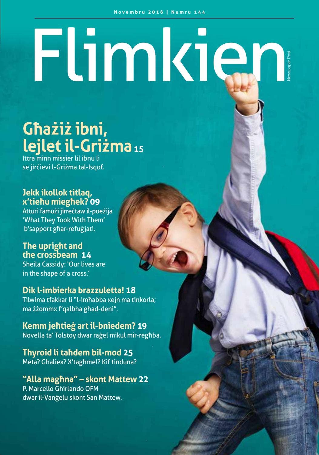 Flimkien Novembru 2016 by Archdiocese of Malta - Issuu