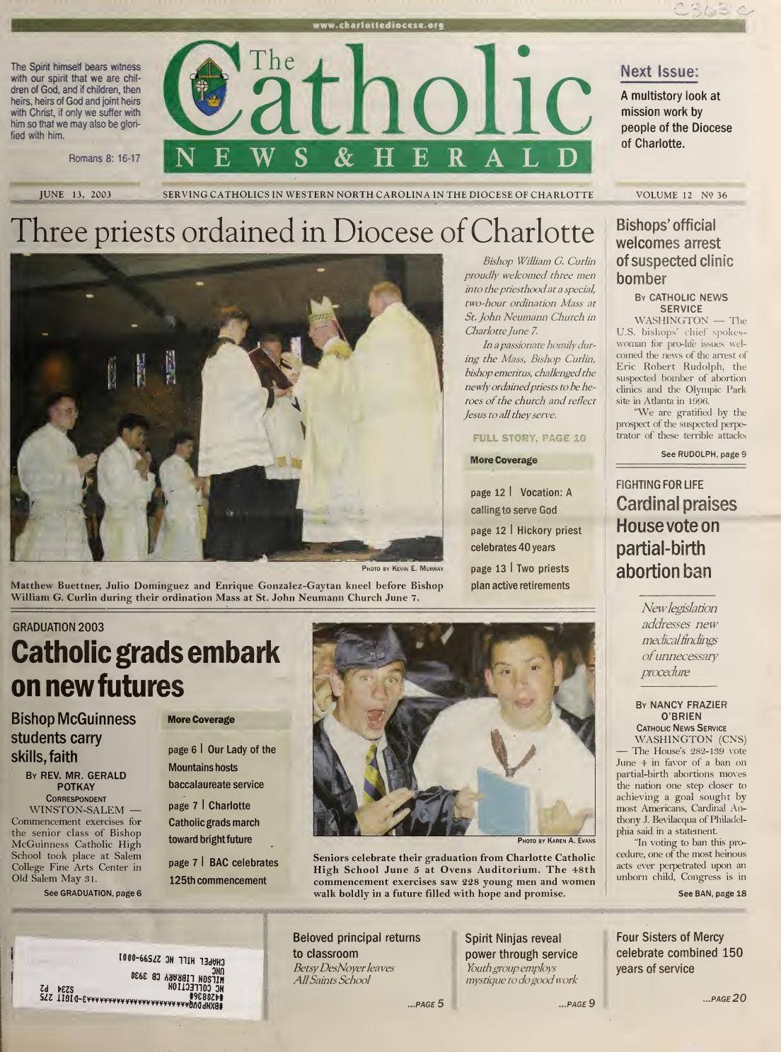 June 13, 2003 by Catholic News Herald - Issuu