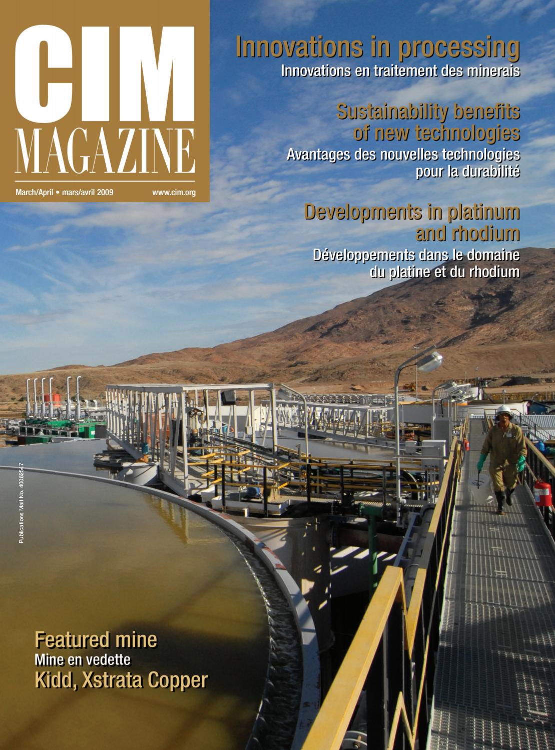 CIM Magazine March-April 2009 by CIM-ICM Publications - Issuu