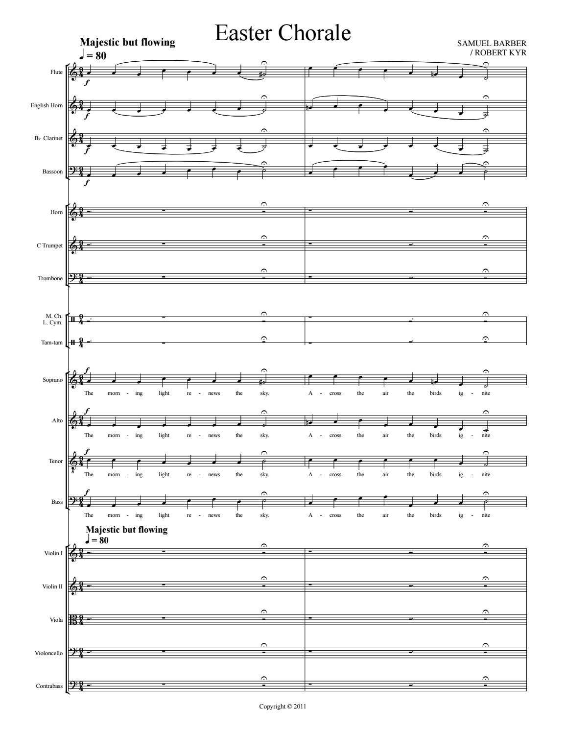 Barber EASTER CHORALE by ScoresOnDemand - Issuu
