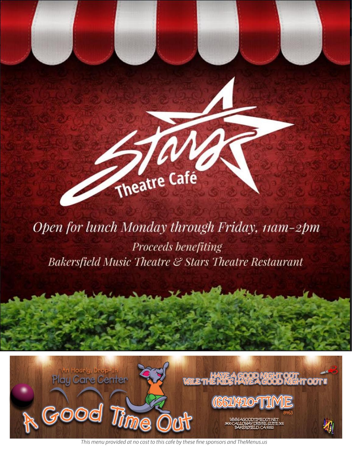 Stars Dinner Theater Cafe Menu by Bridal Association of America - Issuu