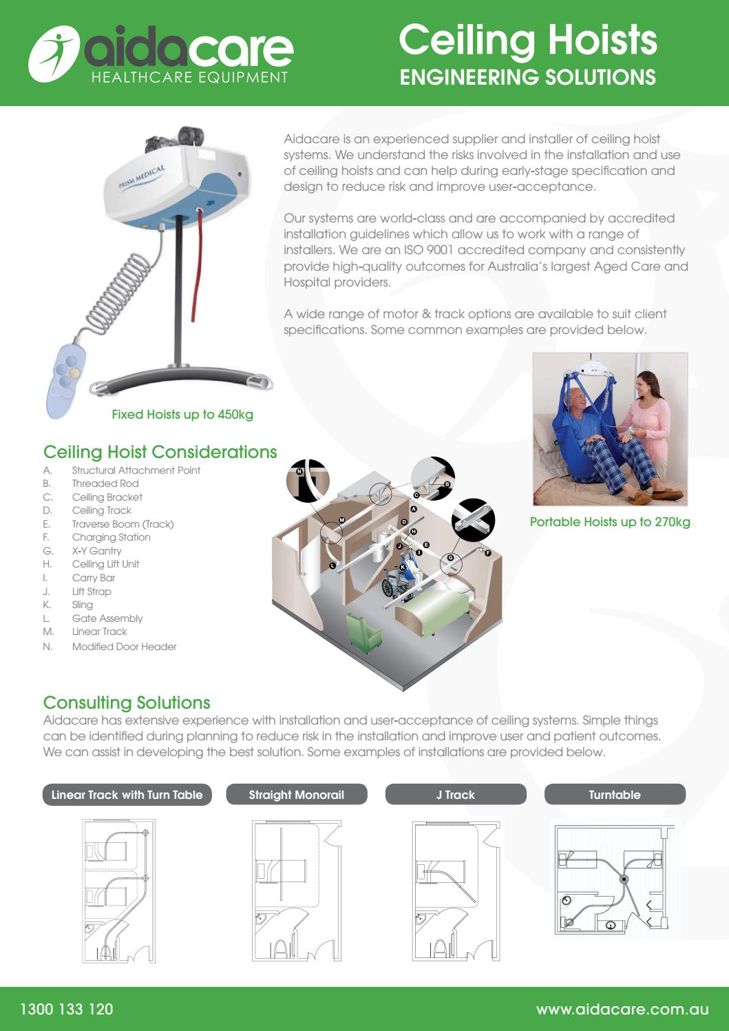 Ceiling Hoist by Aidacare - Issuu