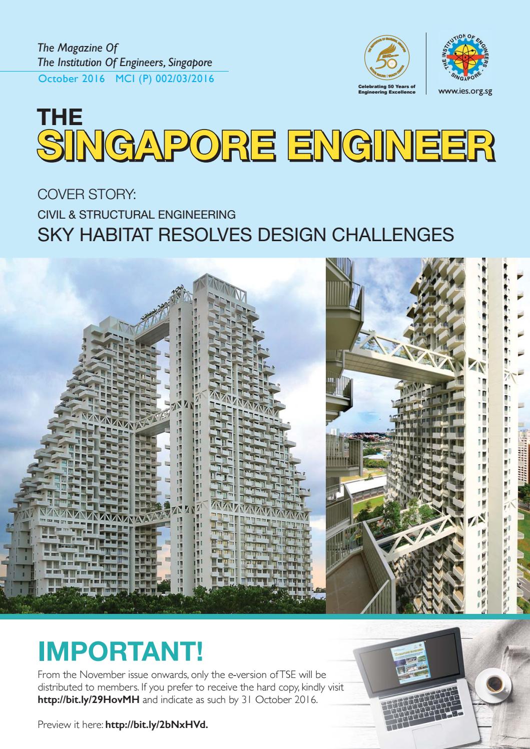 The Singapore Engineer October 2016 by The Singapore Engineer - Issuu