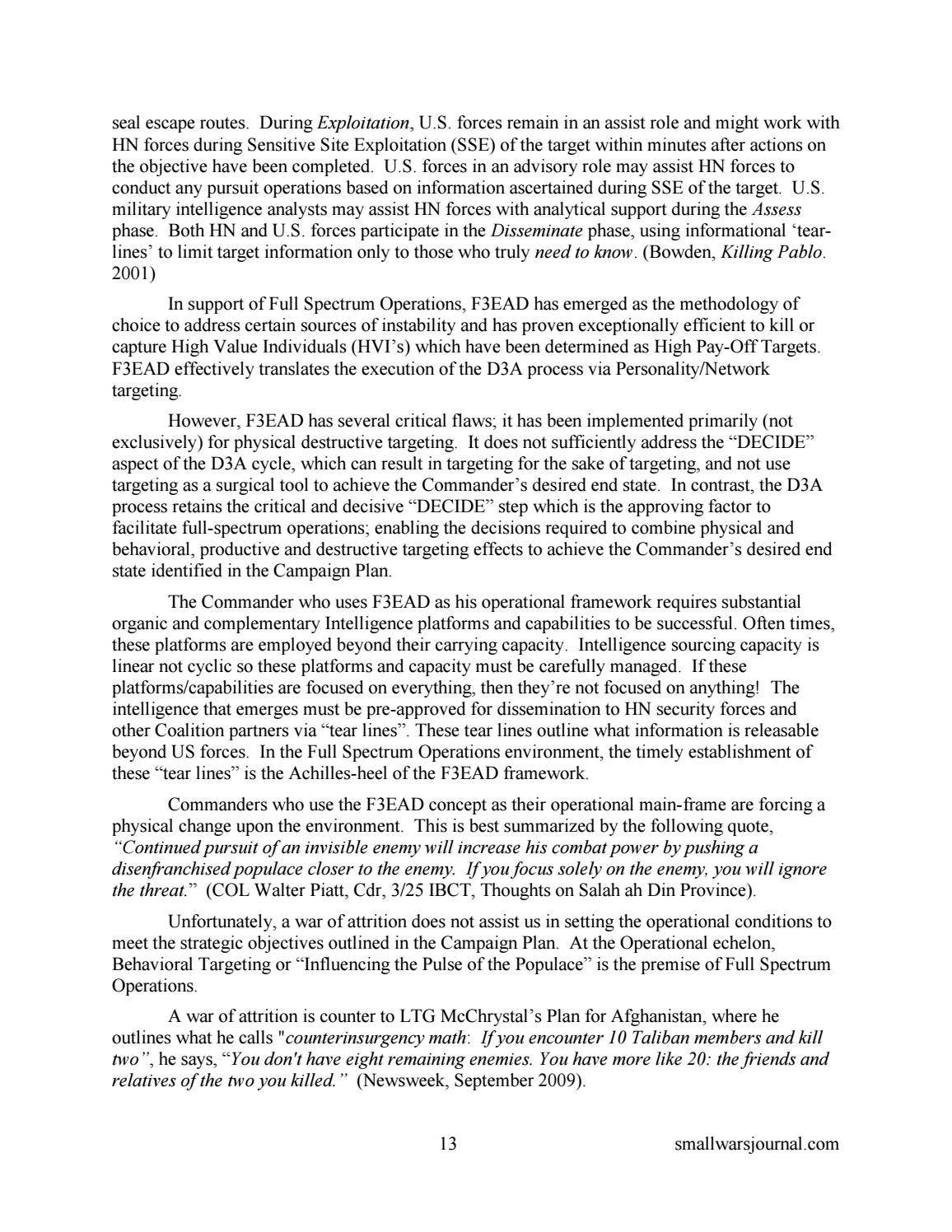 The Targeting Process: D3A and F3EAD by ARIO - Issuu