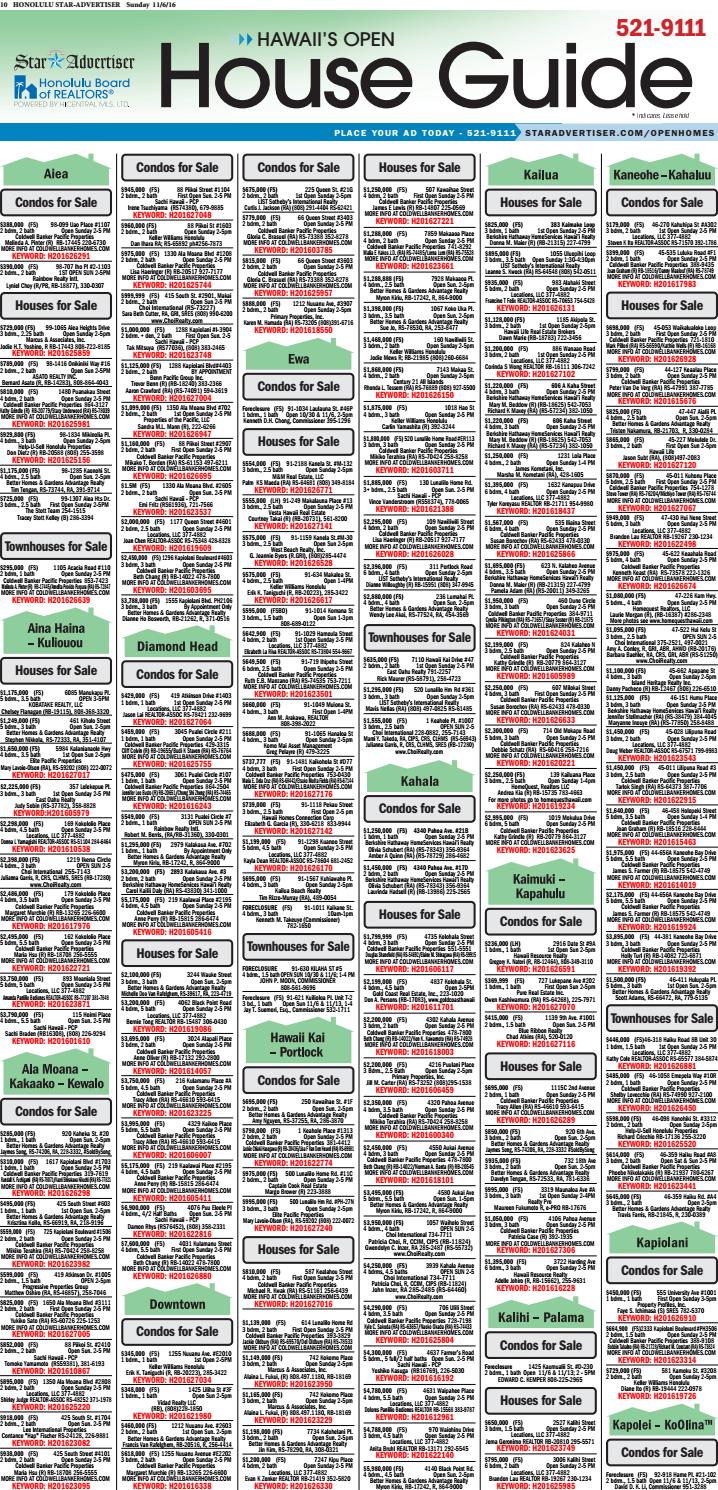 Open house guide 110616 by Oahu Publications, Inc - Issuu