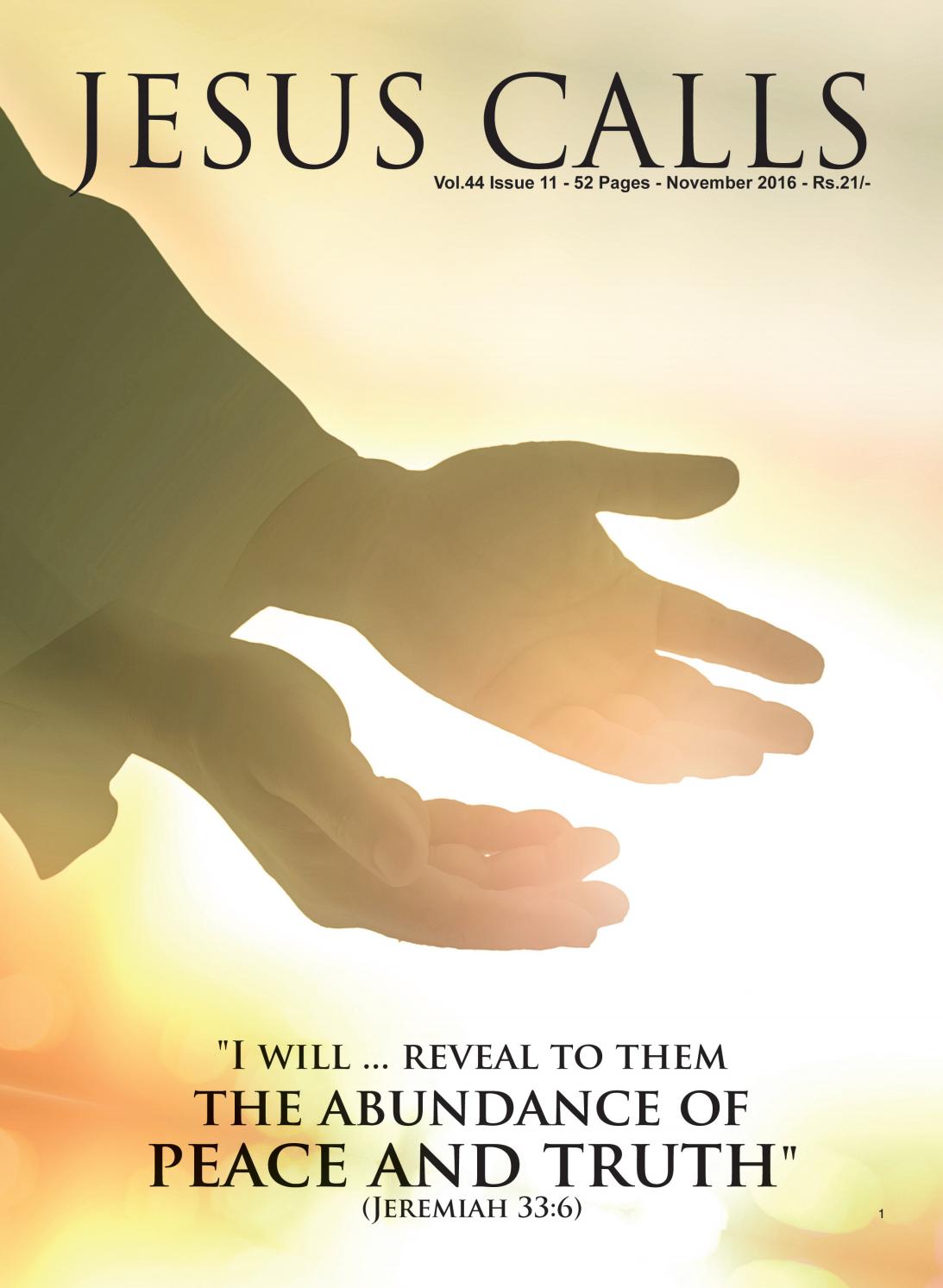 Jesus Calls (English) - November 2016 by Jesus Calls - Issuu