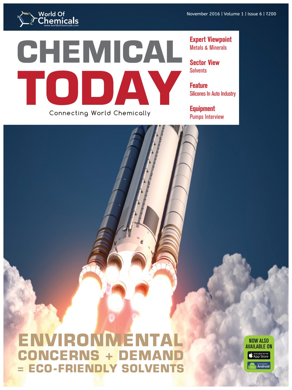 Chemical Today November 2016 by worldofchemicals.com - Issuu