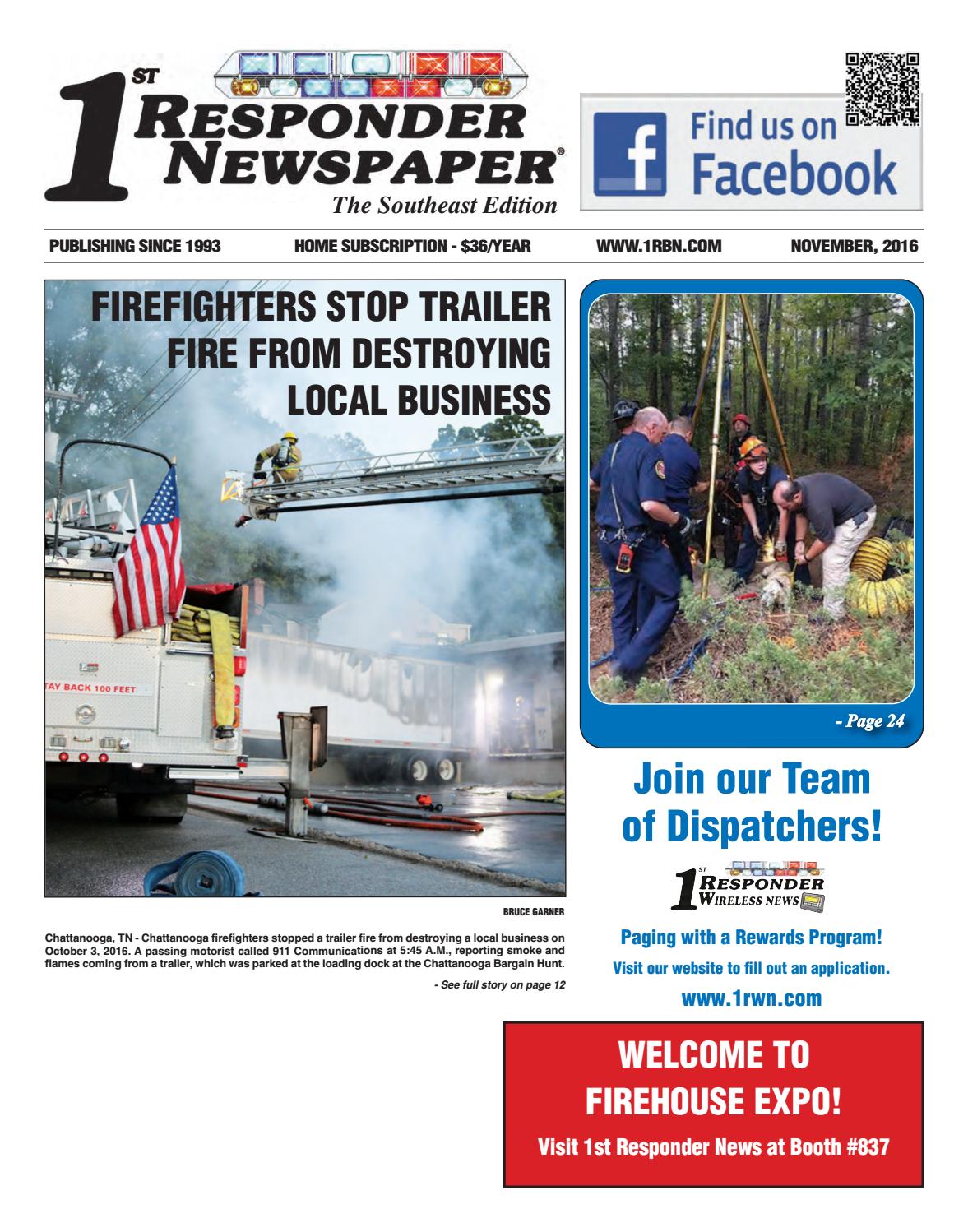 1st Responder News Souheast November by Belsito Communications Inc. - Issuu