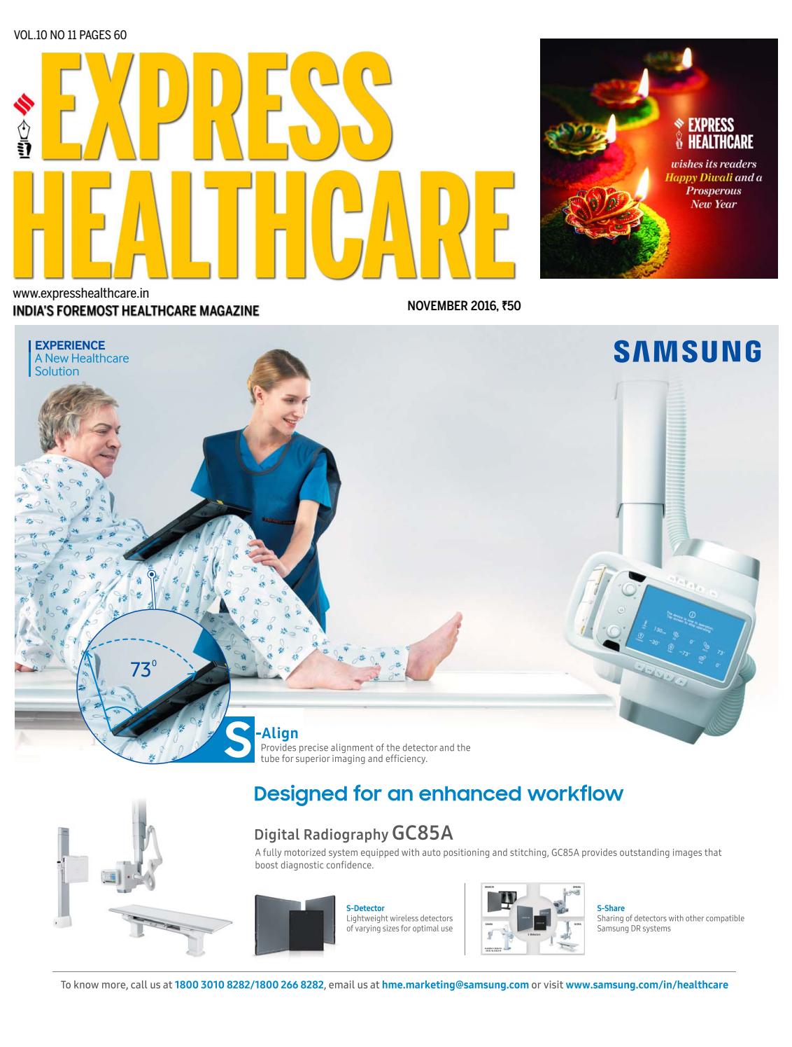 Express Healthcare (Vol.10, No.11) November, 2016 by Indian Express - Issuu