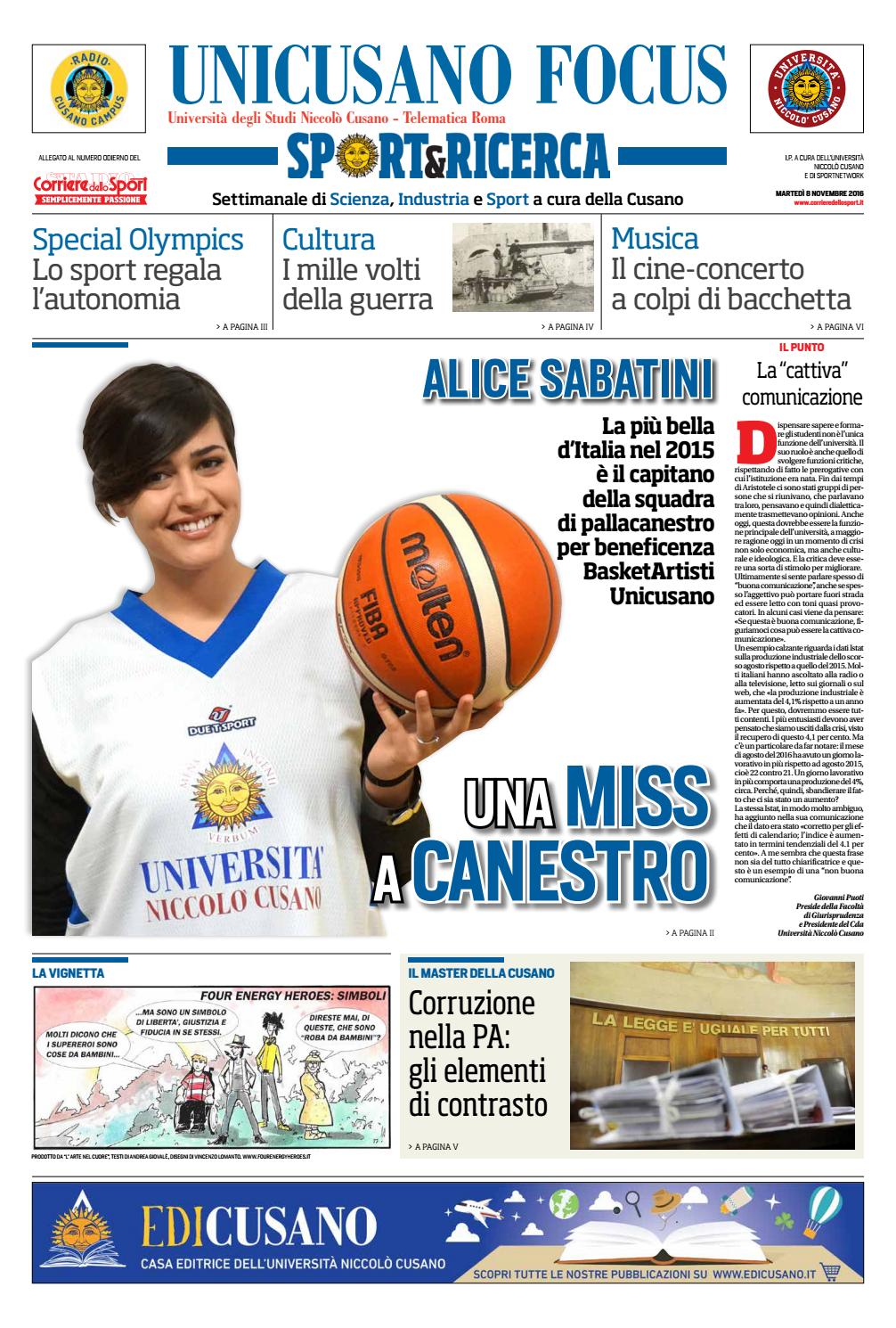 Unicusano focus 161108 by UniCusano - Università Niccolò Cusano - Issuu