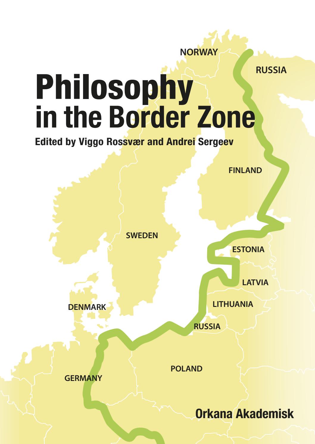 Philosophy in the border zone by Orkana - Issuu