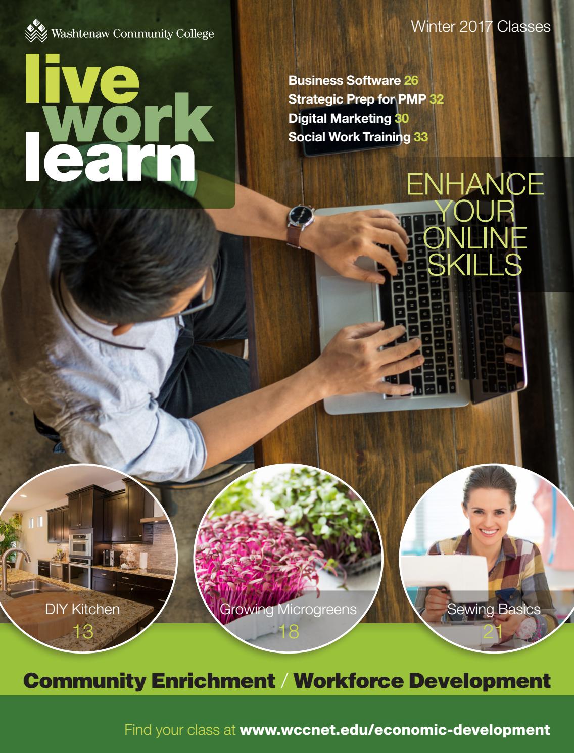 Community Enrichment/Workforce Development Brochure, Winter 2017 by ...