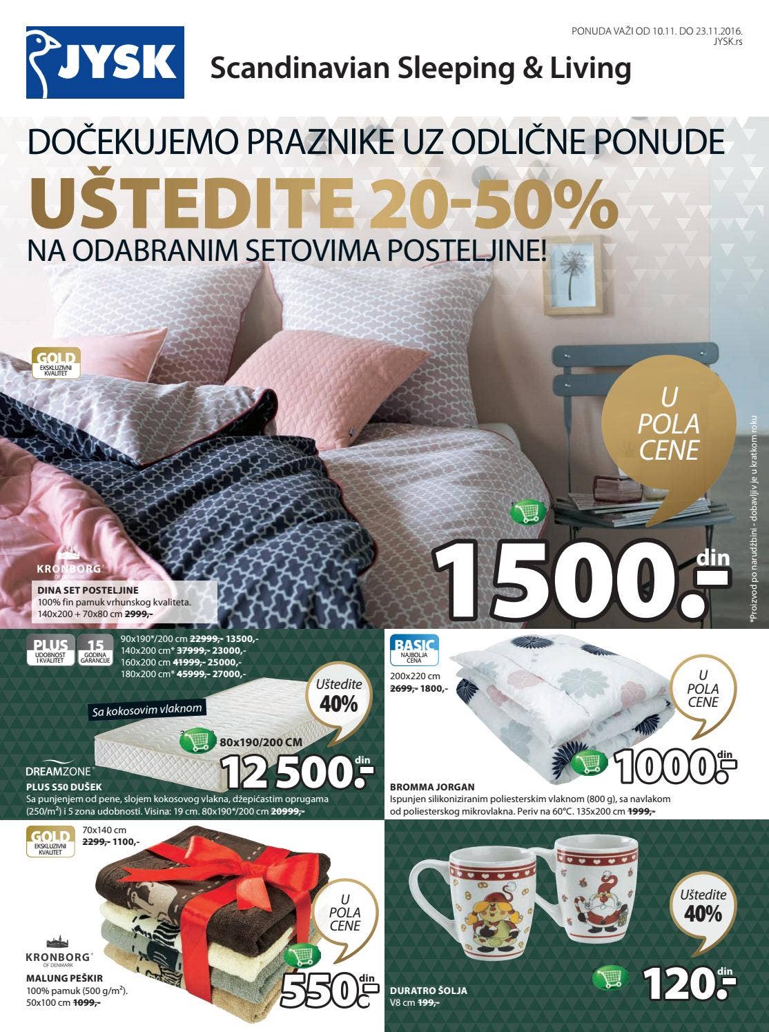 Jysk srbija katalog od 10 23 11 2016 by Catalog.hr - Issuu