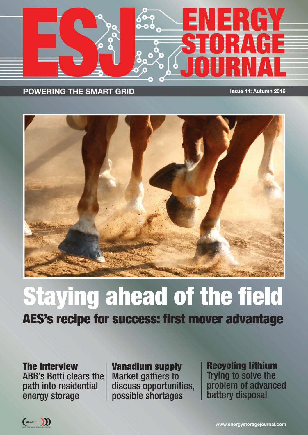 Energy Storage Journal, Issue 14 - Autumn 2016 by hamptonhalls - Issuu