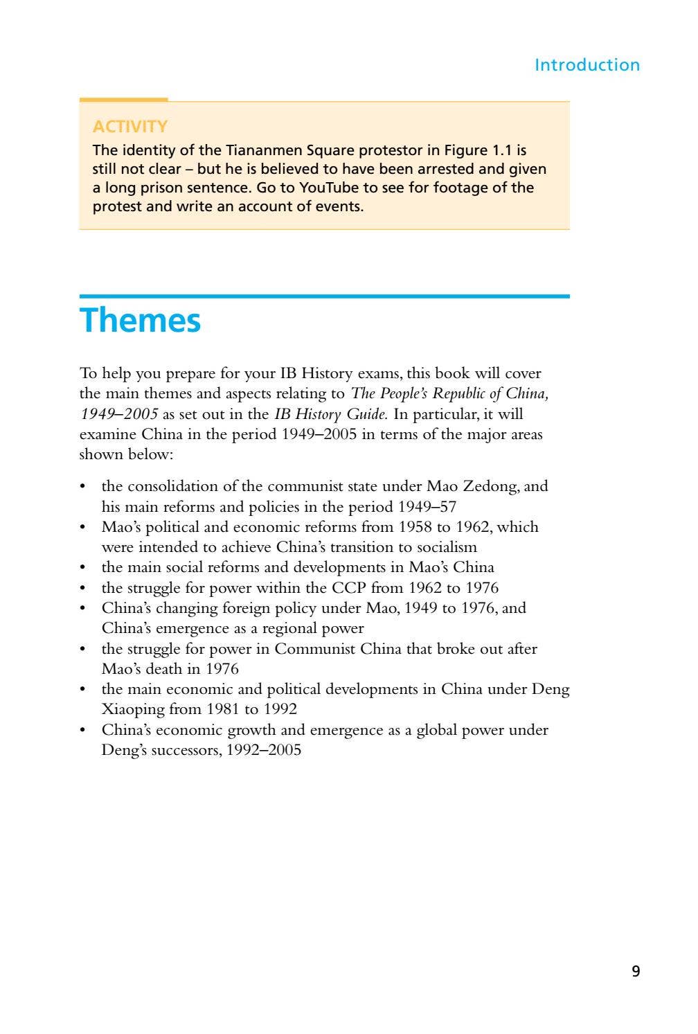 Preview History for the IB Diploma - Paper 3 - The People's Republic of ...