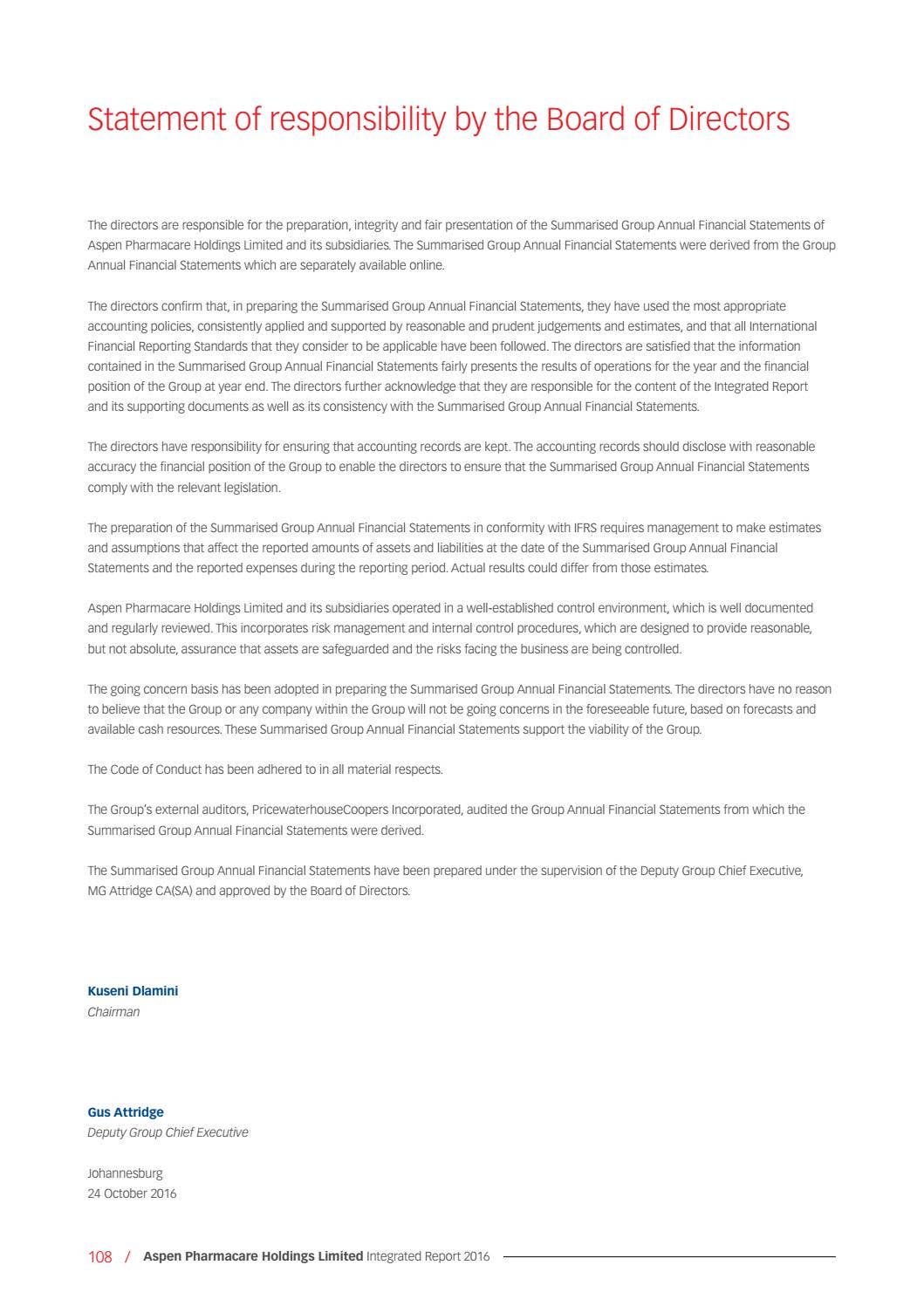Aspen Integrated Report 2016 by Aspen Holdings - Issuu
