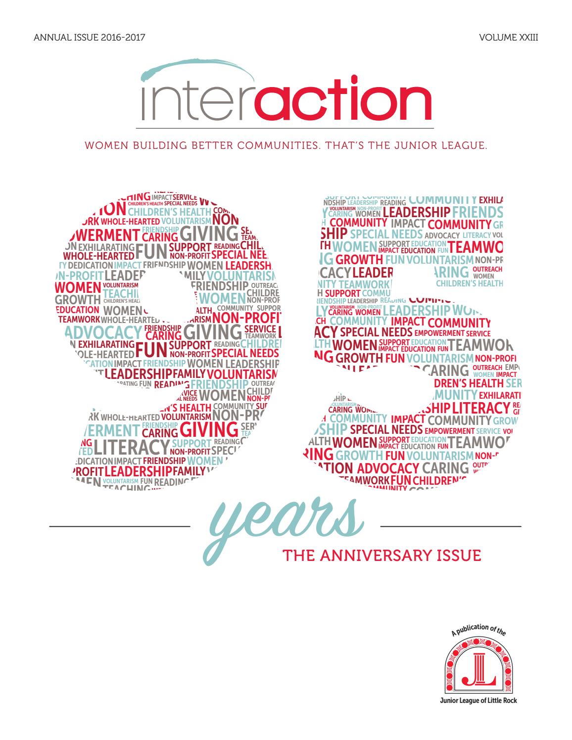 Interaction, Volume 23, 2016-2017 by Junior League of Little Rock - Issuu