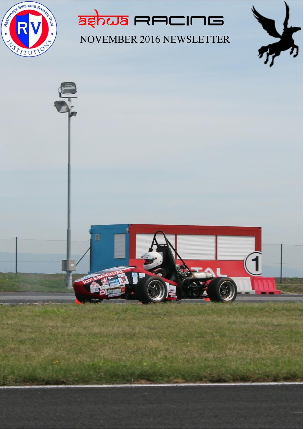 Alumni newsletter november 2016 by Ashwa Racing - Issuu