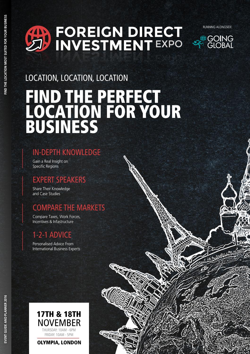 Foreign Direct Investment Expo 2016 Show Guide by Fortem International ...