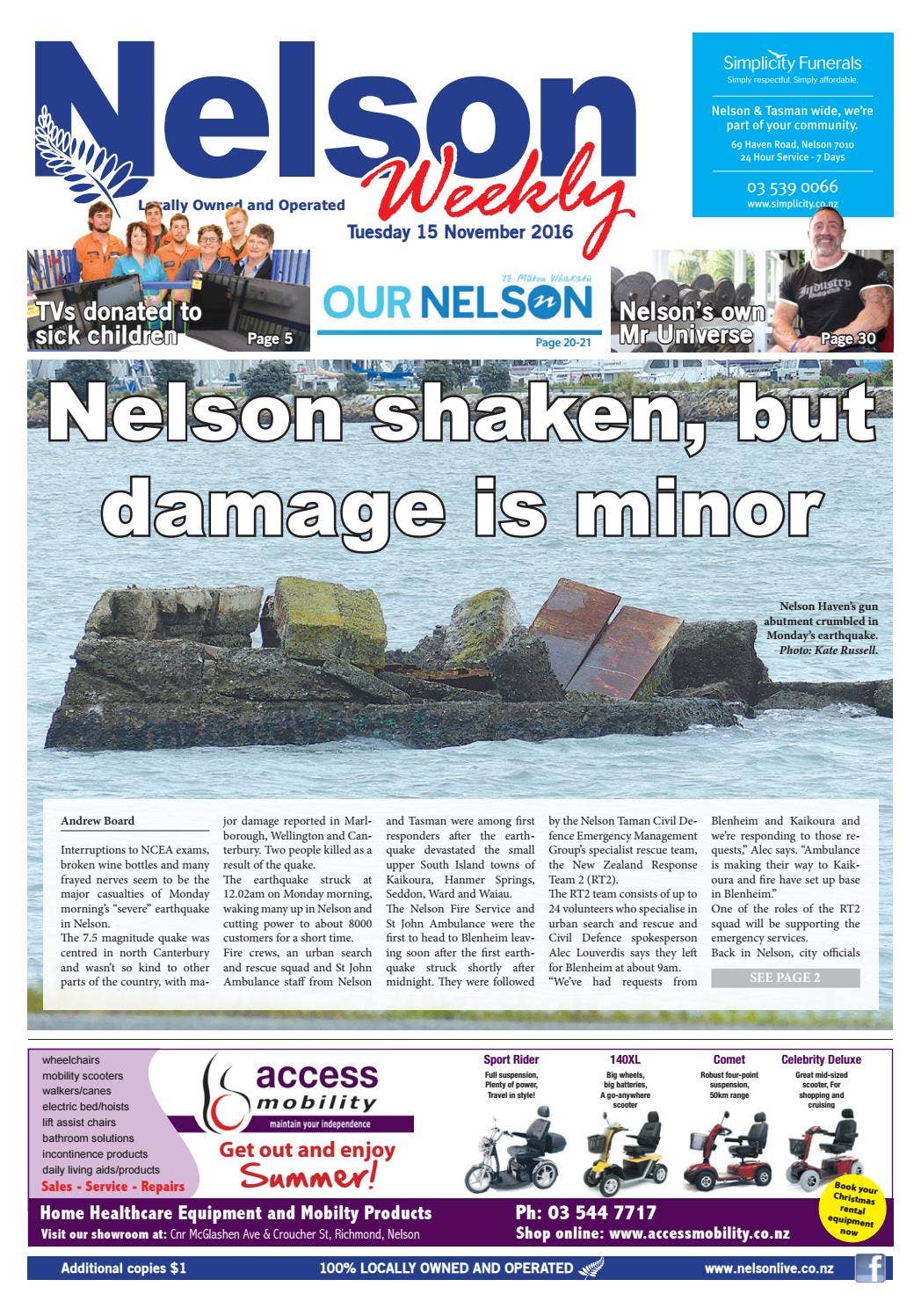 November 15 2016 nelson weekly 40pgs web by Top South Media - Issuu