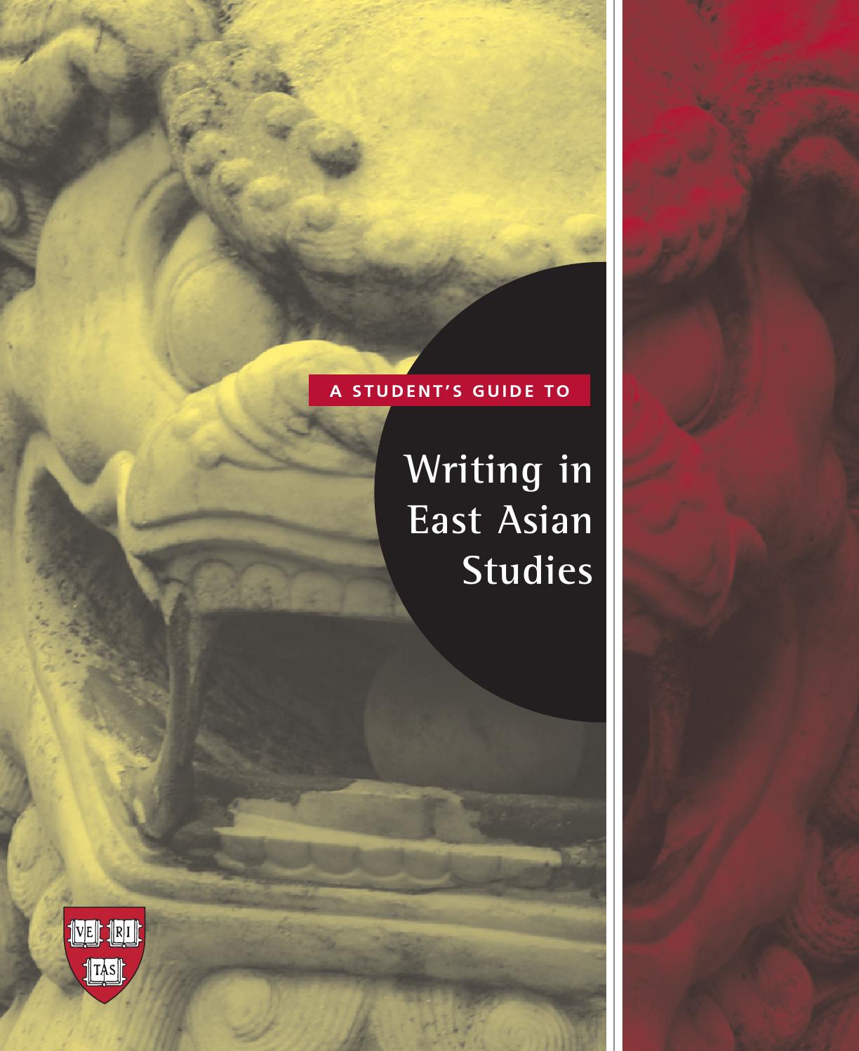 Writing in east asian studies by Thummachuk Prompuay - Issuu