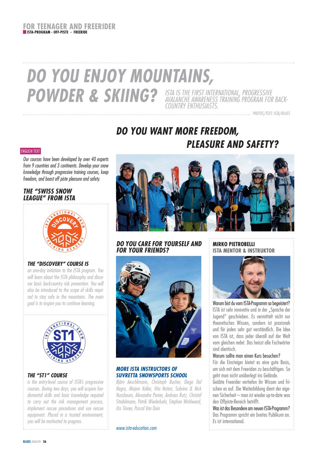 Blogspo(r)t Nr 1 ISTA by Suvretta Sports St. Moritz - Issuu