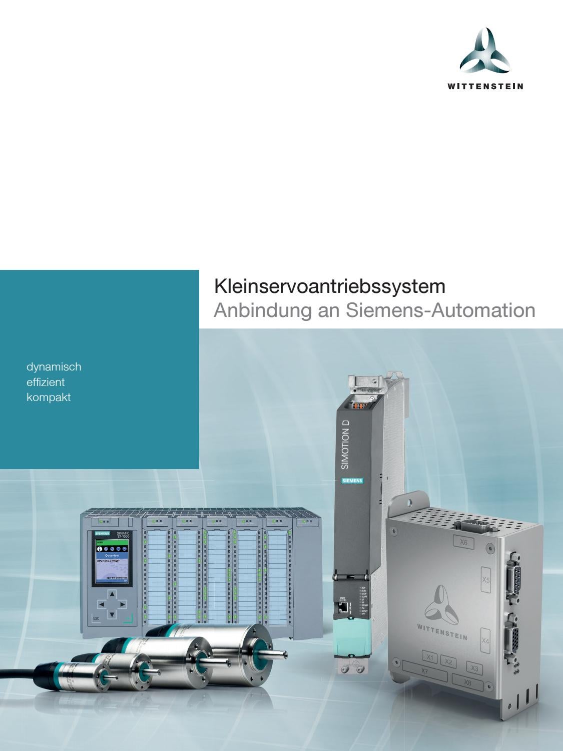 Kleinservoantriebssystem Anbindung an Siemens-Automation by WITTENSTEIN SE - Issuu