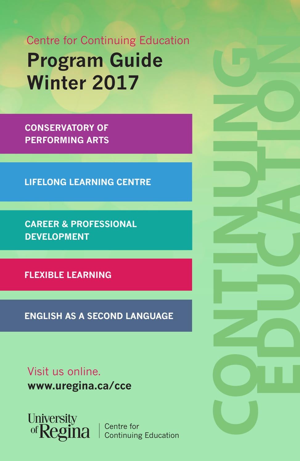 Winter 2017 Program Guide By University Of Regina Centre For