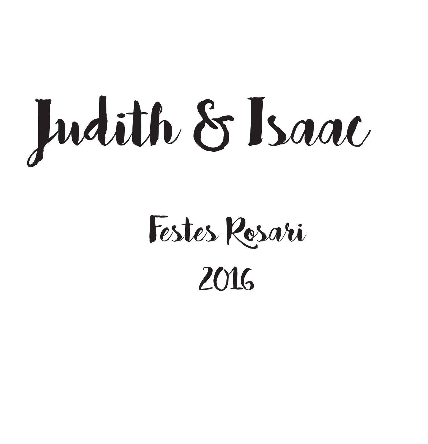 Judith & Isaac by AnnaTPons - Issuu