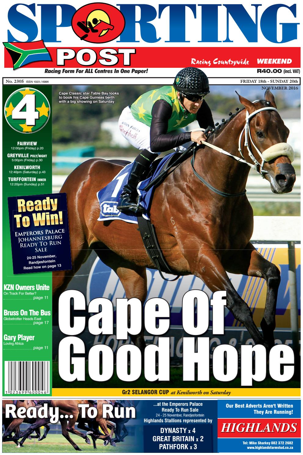 18-20 Nov #2305 Sporting Post by Sporting Post - Issuu